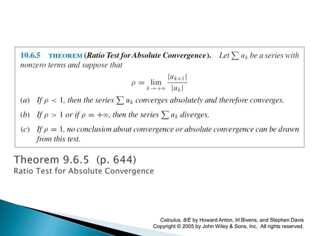 Types of series and tests for convergences | PPT