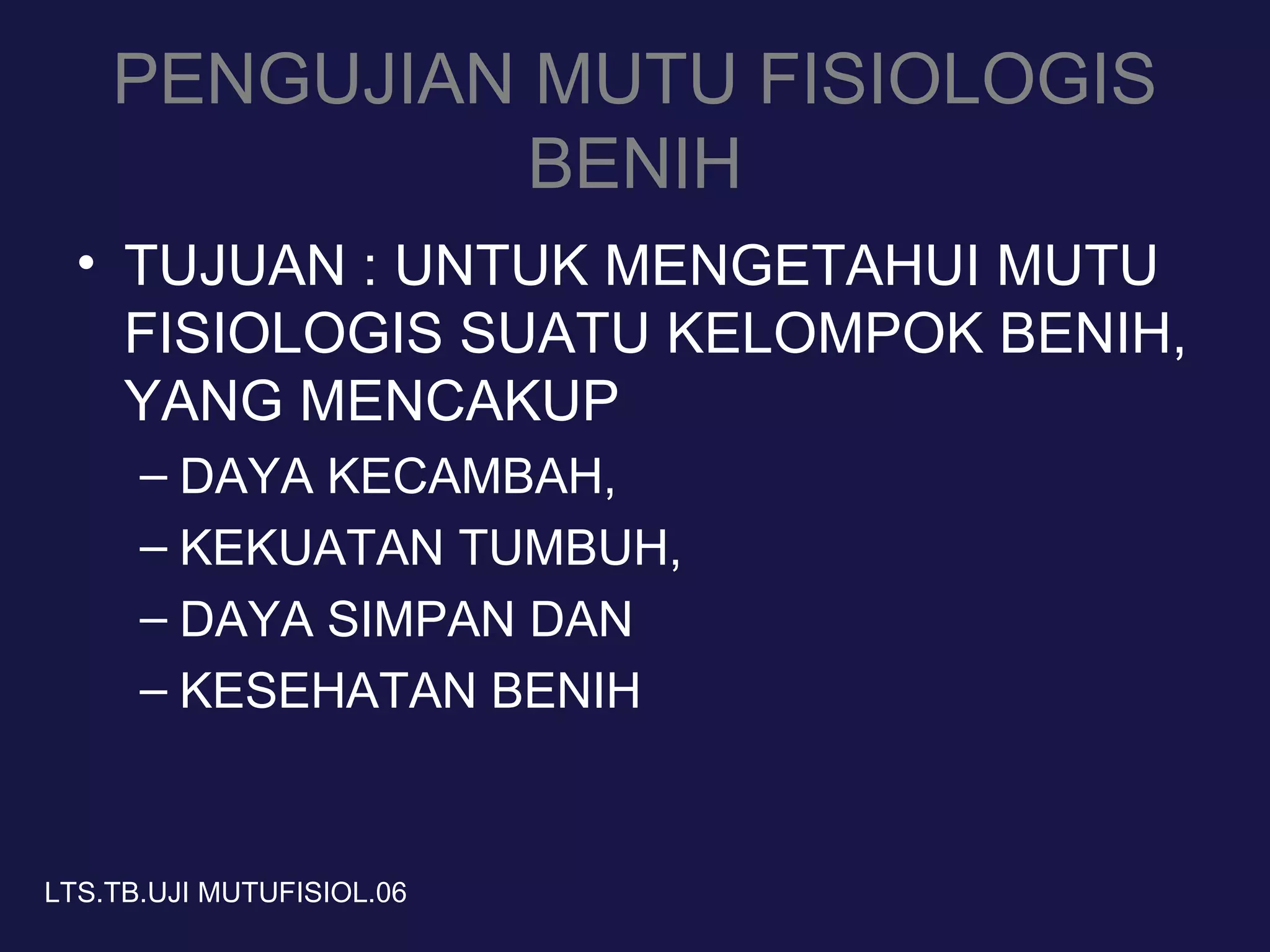 9. pengujian-benih | PPT