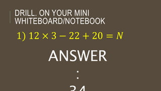 9. lesson 8 order of operations | PPTX