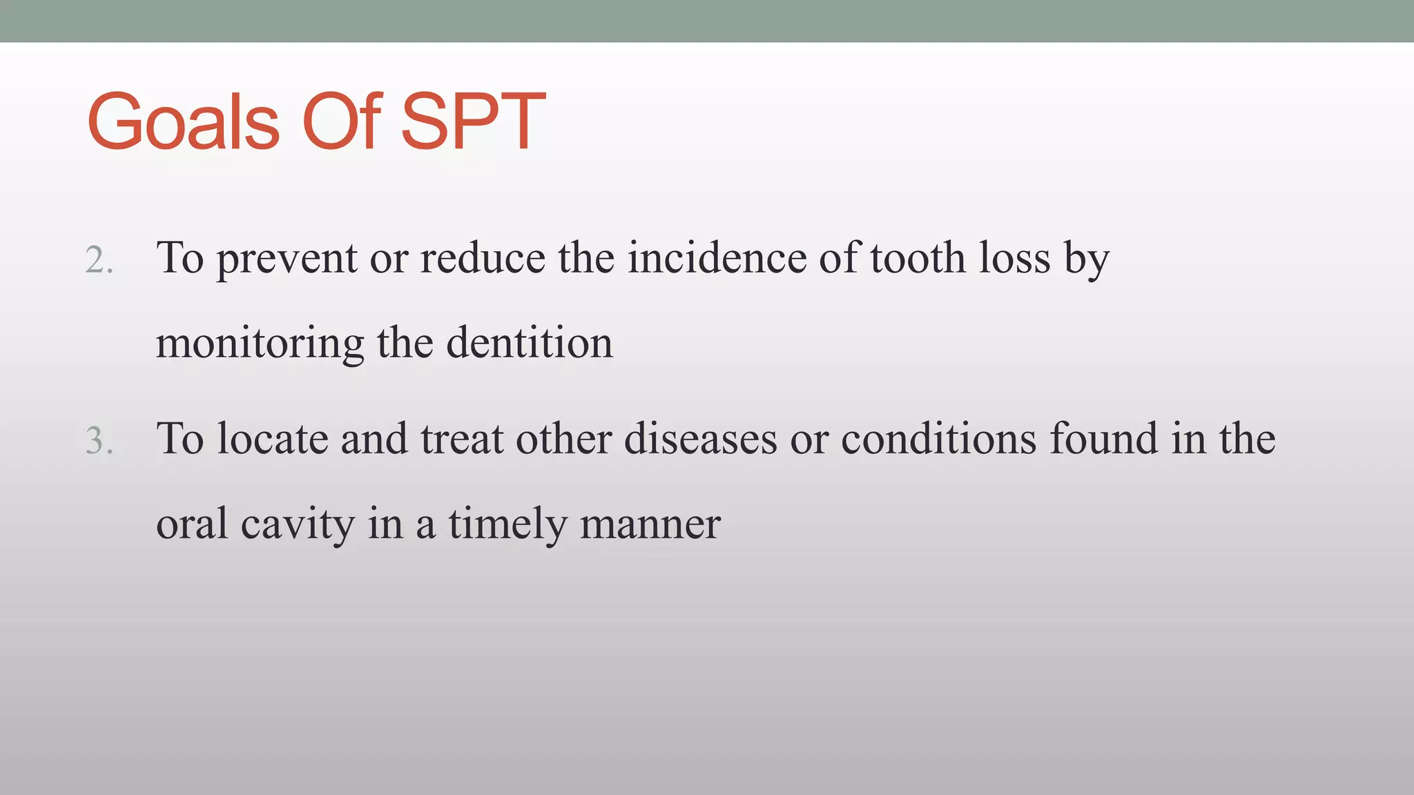 Supportive Periodontal Therapy | PPSX