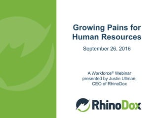 Growing Pains for Human Resources | PDF