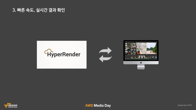 AWS 클라우드 랜더팜 자동화 솔루션 HyperRender 소개 :: 인디고 :: AWS Media Day 2016 | PPT