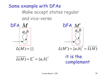 Properties of Regular Expressions | PPT