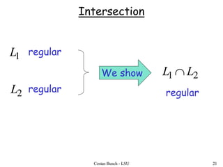 Properties of Regular Expressions | PPT