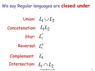 Properties of Regular Expressions | PPT