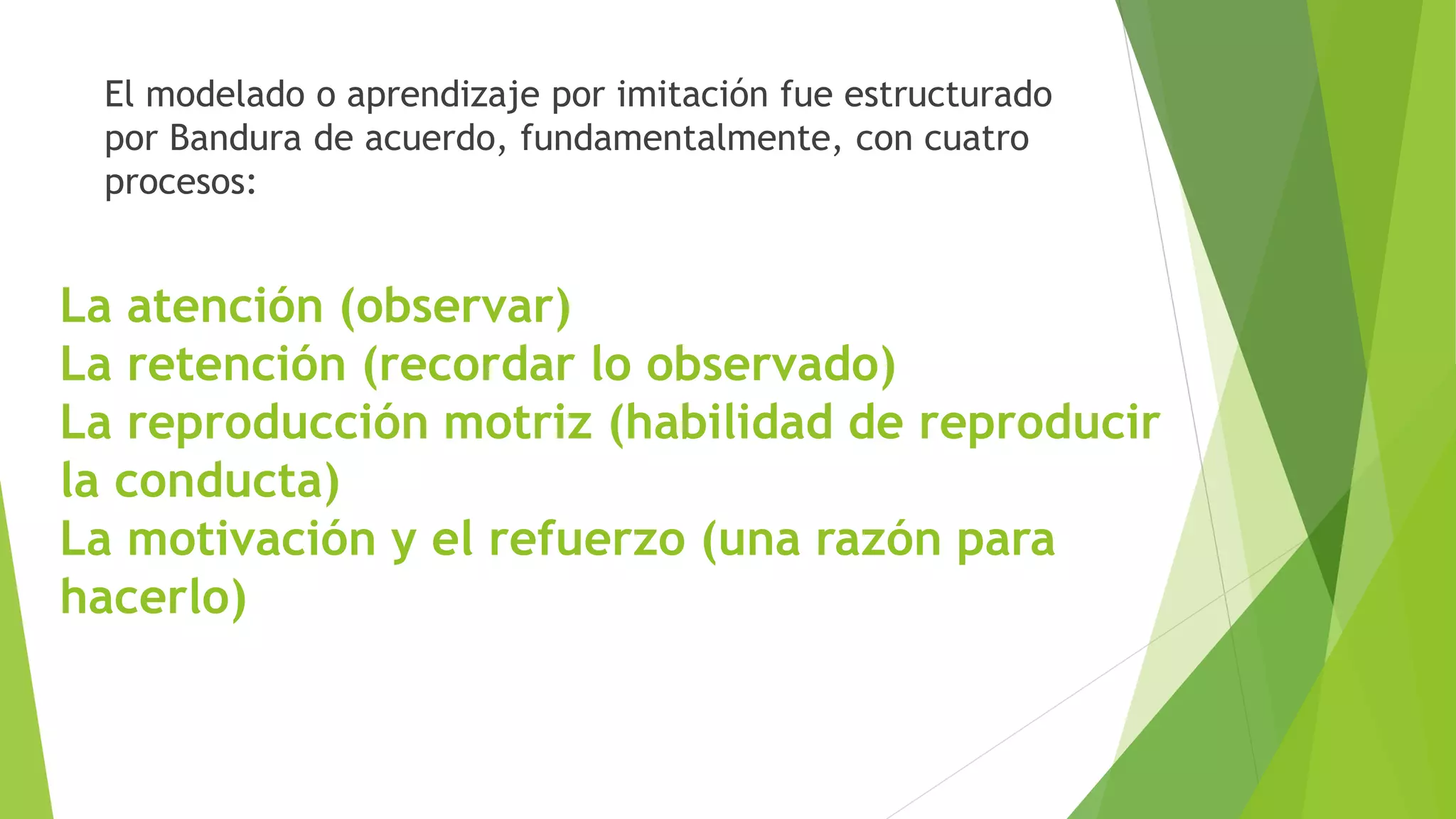 Tecnicas conductuales de Modelado y teoria del aprendizaje social | PDF