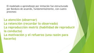 Tecnicas conductuales de Modelado y teoria del aprendizaje social | PDF