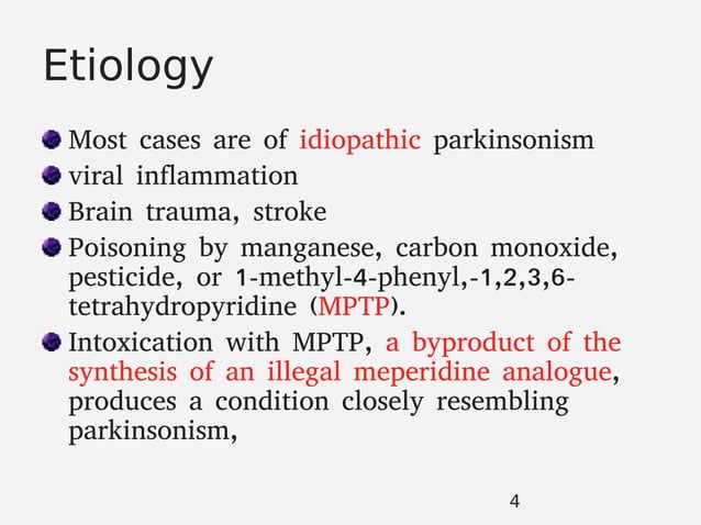pathophysiology of parkinsons disease | PDF | Physical Therapy | Wellness