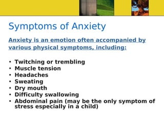 Pathophysiology of anxiety | PDF