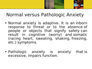 Pathophysiology of anxiety | PDF
