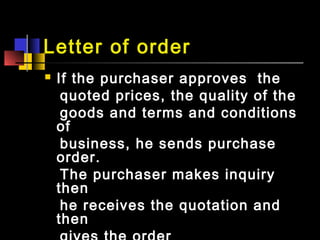 9. letter of order | PPT