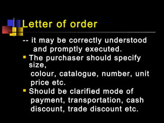 9. letter of order | PPT