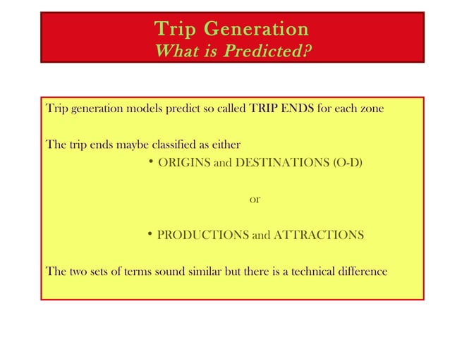 Trip generation | PPT