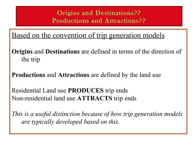 Trip generation | PPT