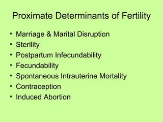 Fertility Measures | PPT
