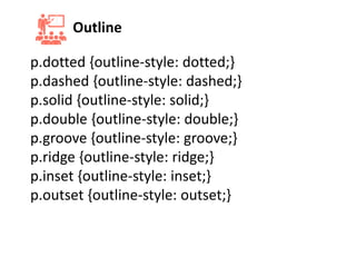 Web Design Course - Lecture 9 - Border, Padding and Margin, Display | PPTX