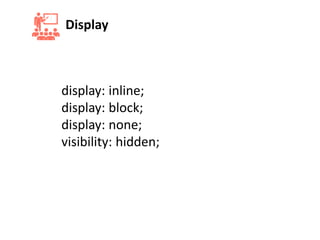 Web Design Course - Lecture 9 - Border, Padding and Margin, Display | PPTX