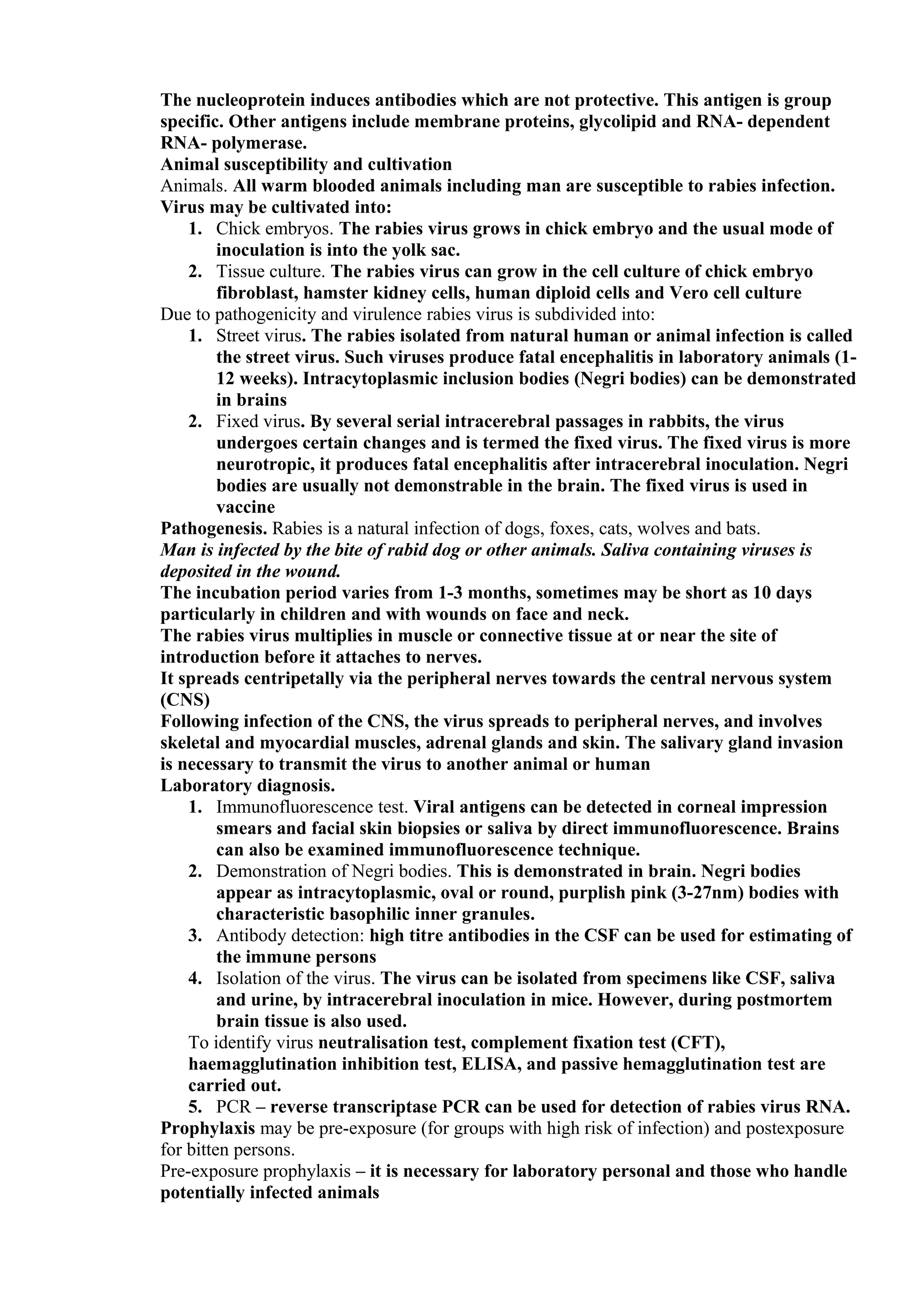 Neuroviruses. Rabies virus. Encephalitis. | PDF
