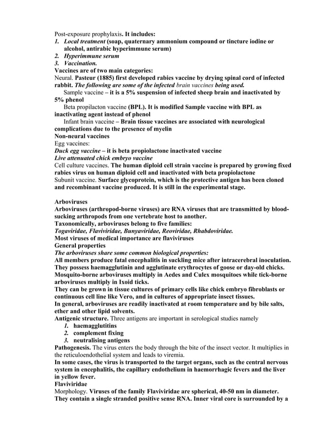 Neuroviruses. Rabies virus. Encephalitis. | PDF