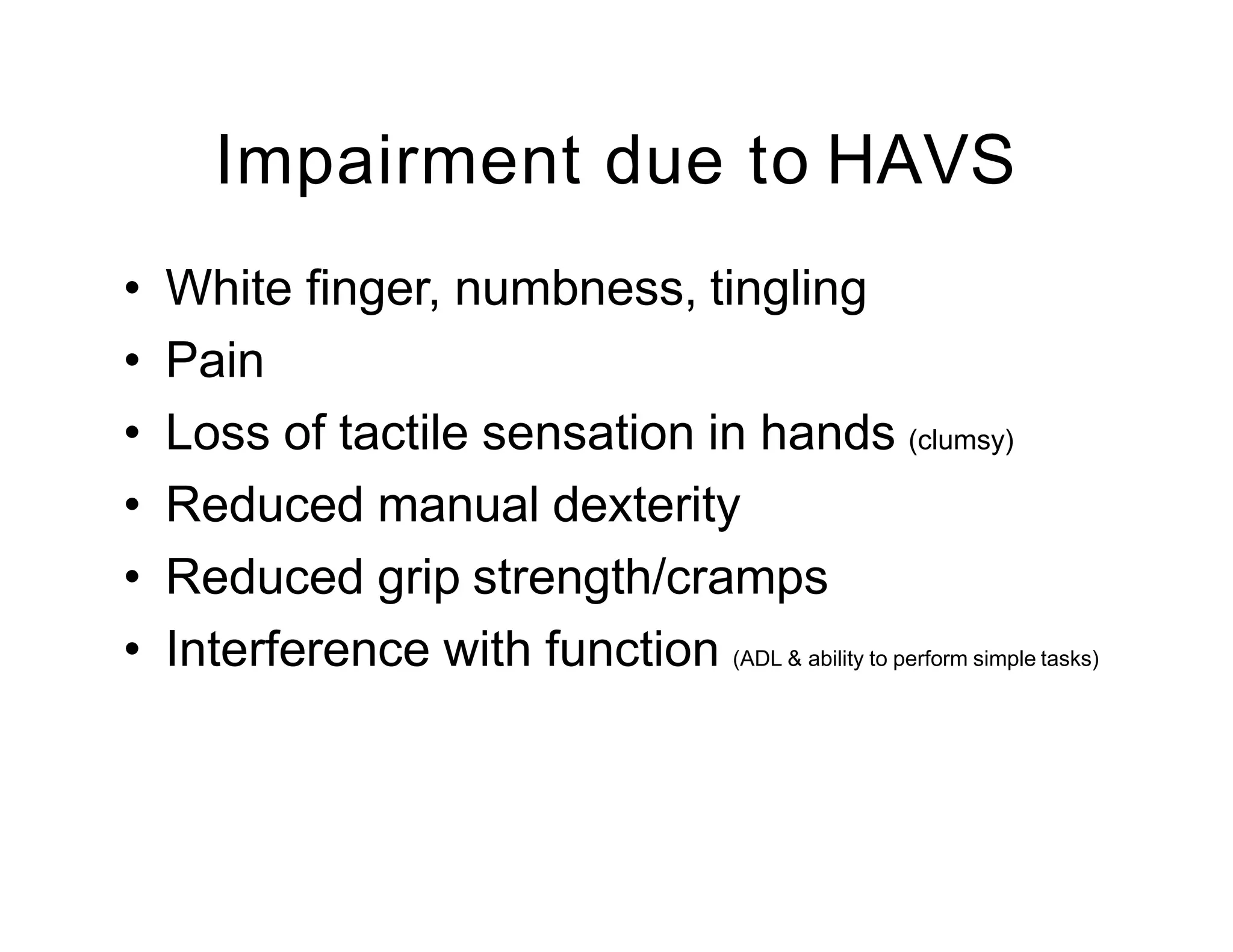 Hand Arm Vibration Syndrome | PPTX