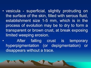Properties of skin in Children. Semiotics of skin lesions | PPTX