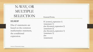 9. control statement | PPT