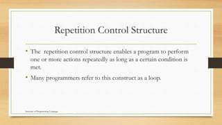 9. control statement | PPT