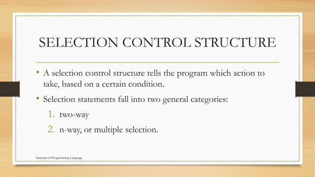 9. control statement | PPT