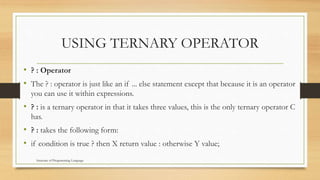 9. control statement | PPT