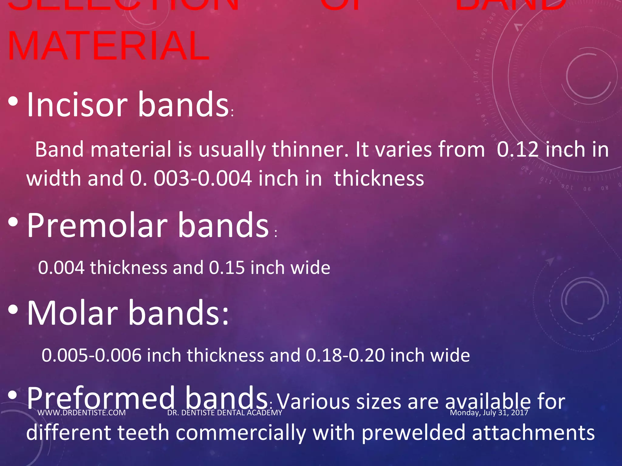 BANDING AND BONDING INN ORTHODONTICS | PPT