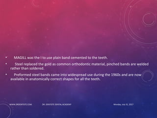 BANDING AND BONDING INN ORTHODONTICS | PPT