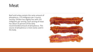 9. Food sources of phosphorus mineral A Presentation to Nutrition By Mr ...