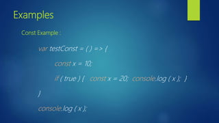9. Es6 | Let And Const | Typescript | Javascript | Ppt