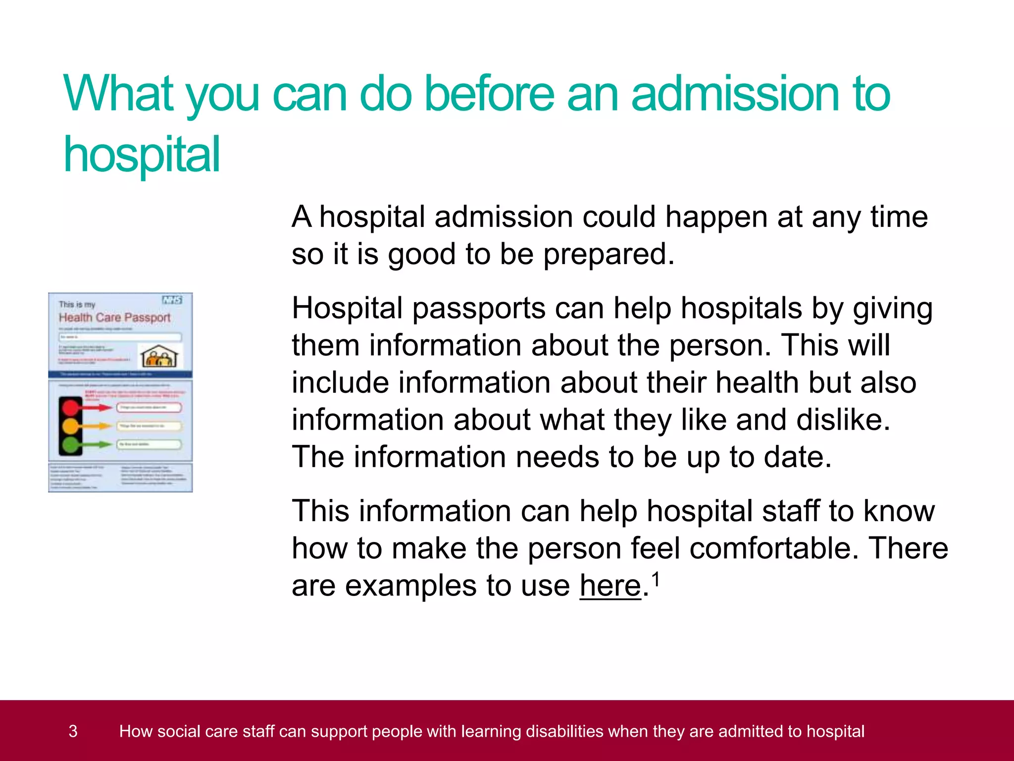 Social care staff. hospital admissions | PPTX