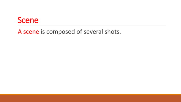 9. 28 on shot, scene and sequence | PPT