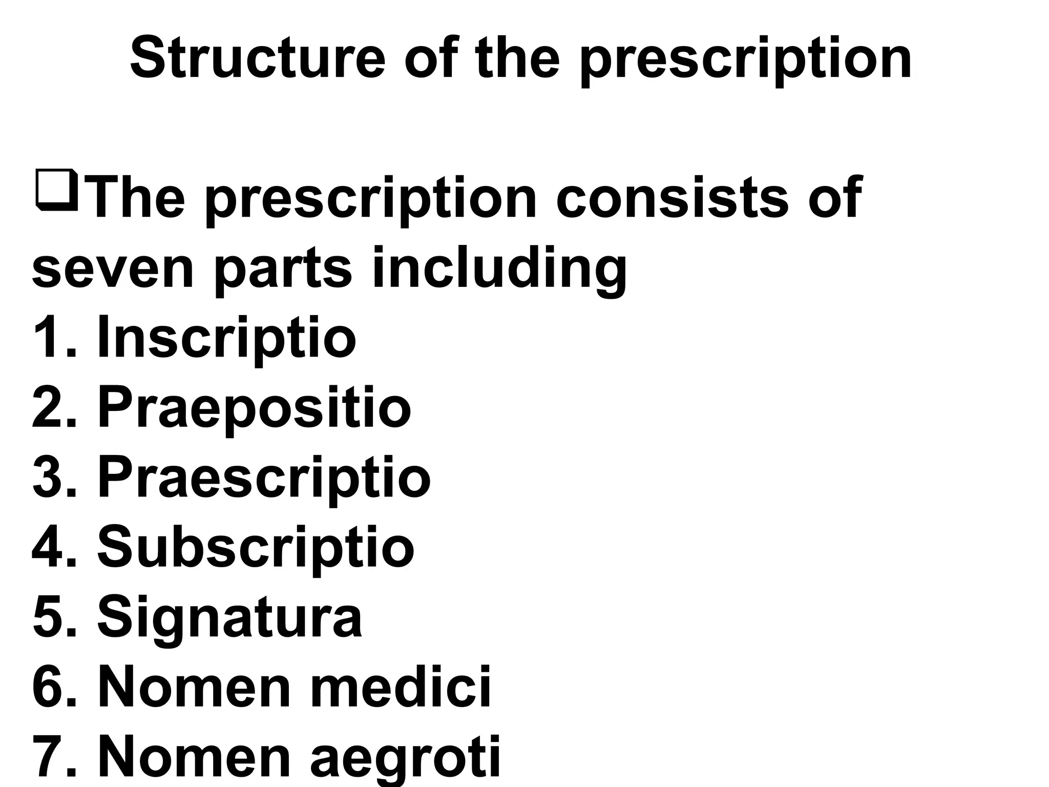 Prescription and Drug prescription Writing | PPT