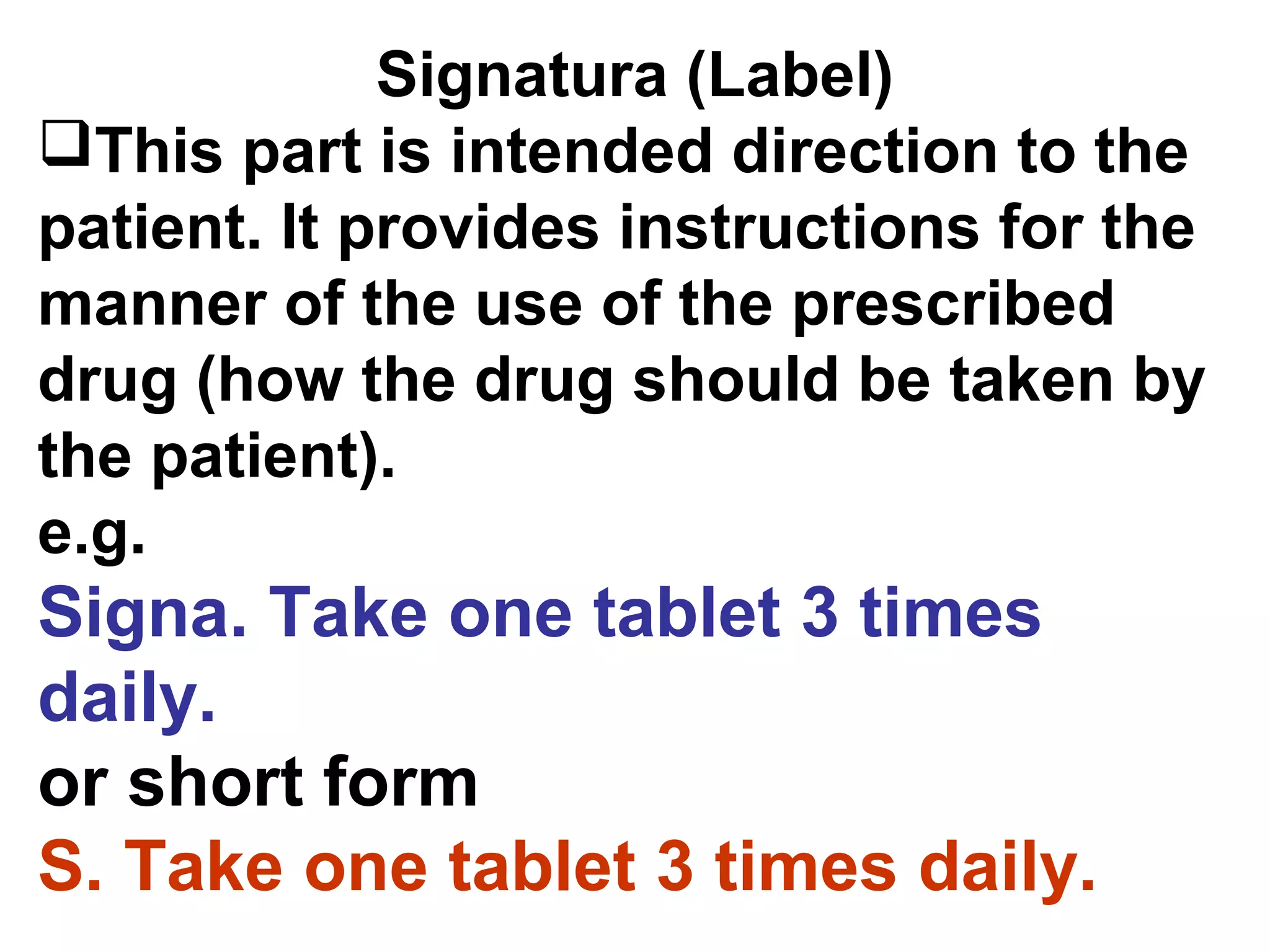 Prescription and Drug prescription Writing | PPT
