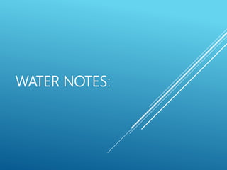 Marine Water Notes | PPTX