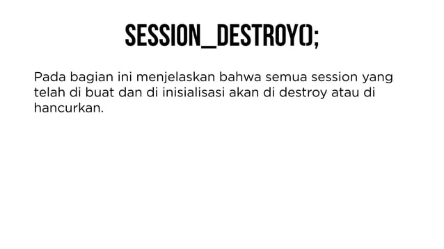 Pemrograman Web 9 - Input Form DB dan Session | PPT