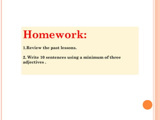 Order of Adjectives | PPT