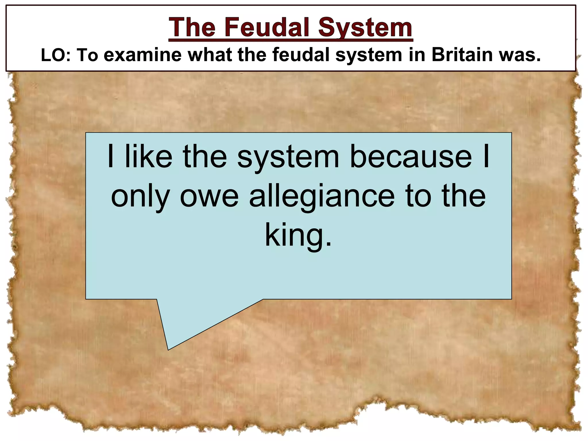 9. the feudal system | PPT