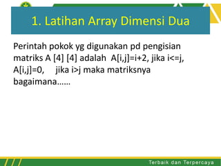 Pertemuan 9 Array | PPT