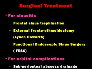 Complications of sinusitis | PPT