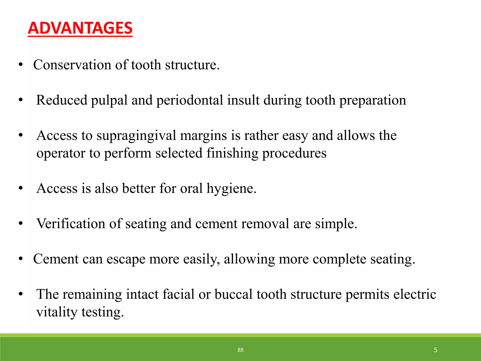 posterior partial veneer crowns - Kelly | PPTX