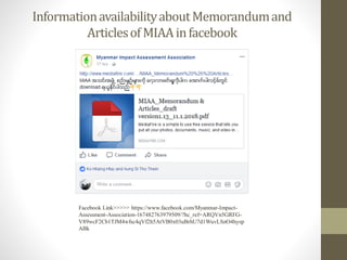 9. Myanmar Impact Assessment Association (MIAA) | PDF