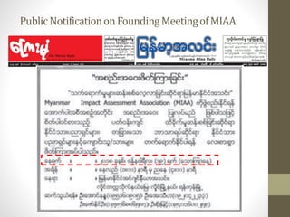 9. Myanmar Impact Assessment Association (MIAA) | PDF
