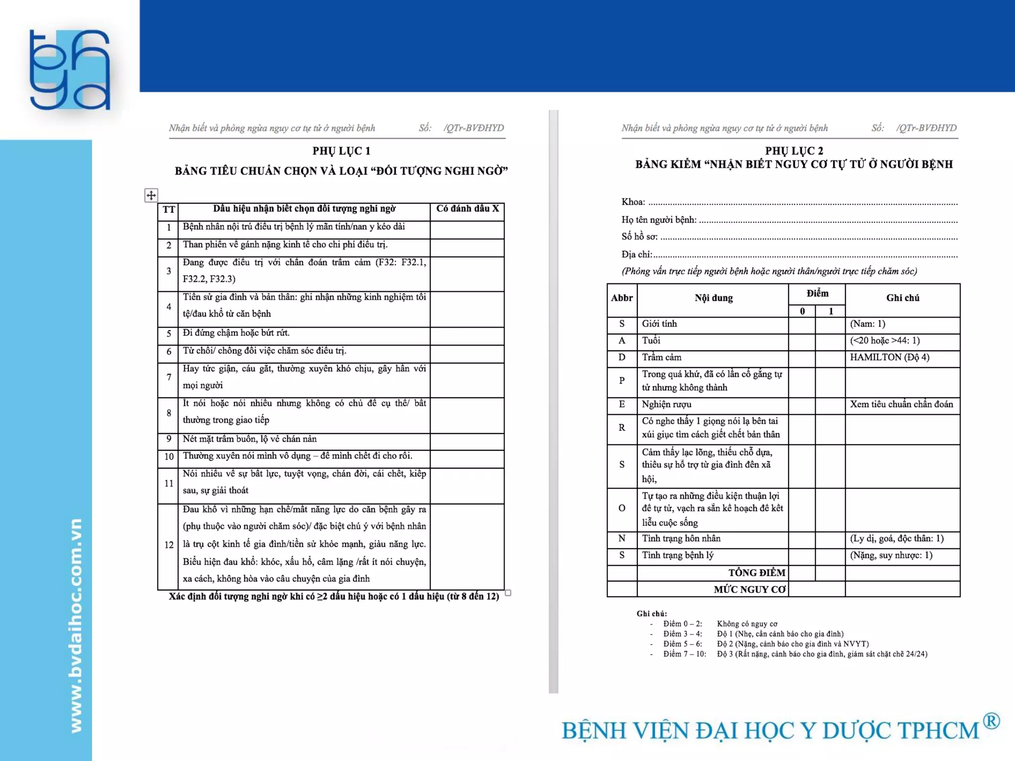đánh giá nguy cơ té ngã NCT - BV ĐHYD TPHCM - Khoa Lão | PDF