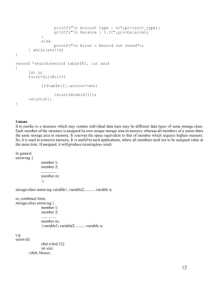 9.structure & union | DOC