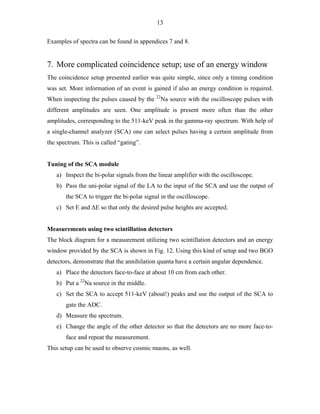 Detection of Gamma Radiation | PDF