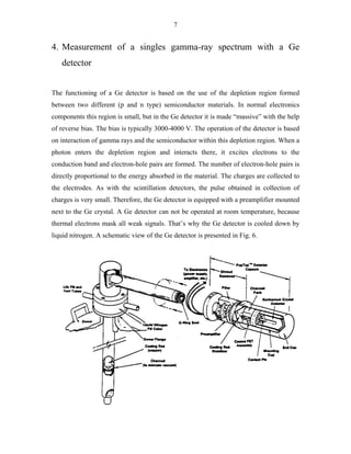 Detection of Gamma Radiation | PDF
